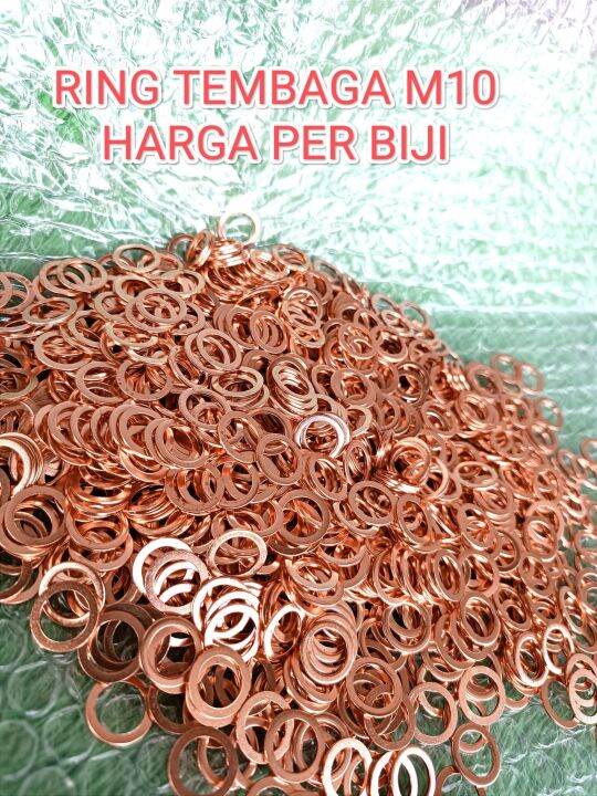 RING TEMBAGA SELANG DISK REM CAKRAM M10 UKURAN BAUD 14 HARGA PER BIJI ...