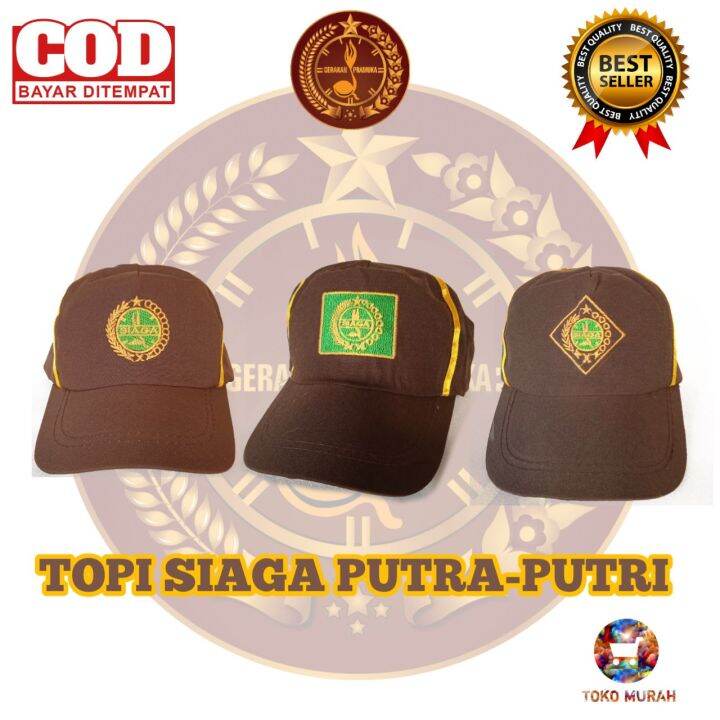 Topi Siaga Putra -Topi Siaga Putri - Topi Pramuka - Topi Gerakan ...