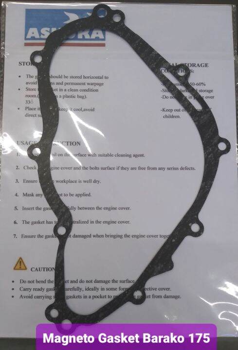 Side Gasket (Magneto) Barako 175 Superior Quality | Lazada PH