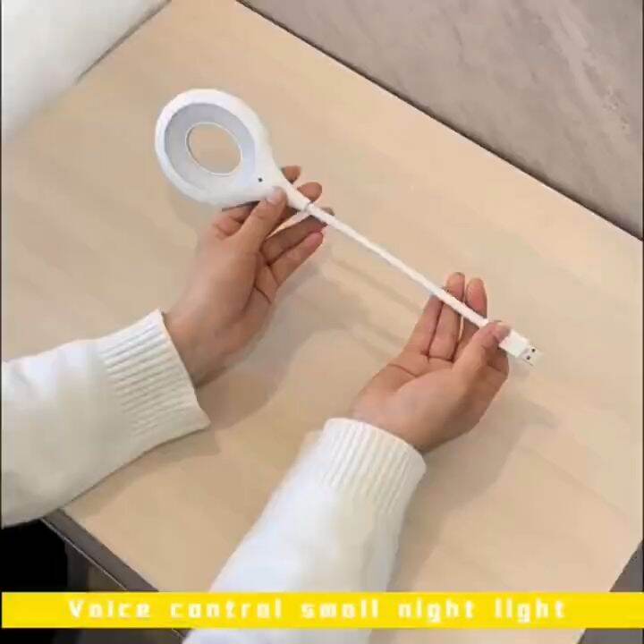 Smart Voice Control Sensor Light USB Decorative Atmosphere Table Lamp ...