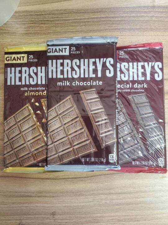 Hershey's Giant Milk choco,with almond & special dark | Lazada PH