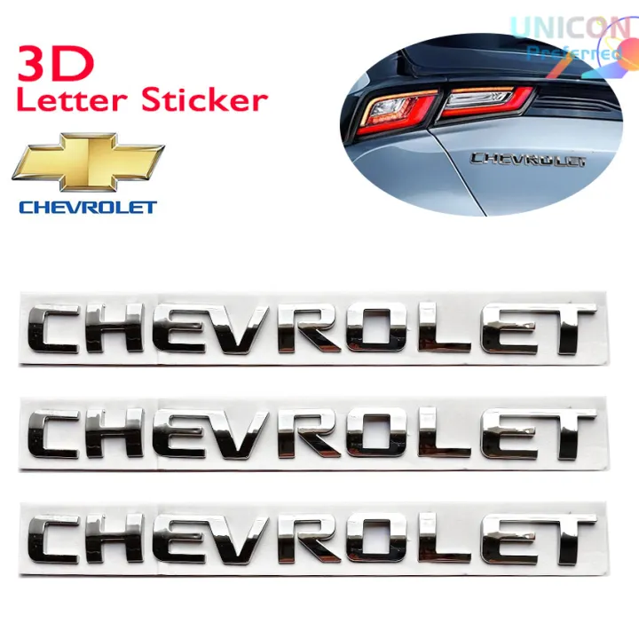 Car Auto 3D Alphabet Sticker Emblem CHEVROLET Letter Logo Zinc Alloy ...