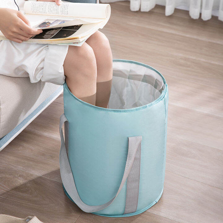 Collapsible Foot Bath Basin Portable Foot Soak Tub with Handle Easy to ...