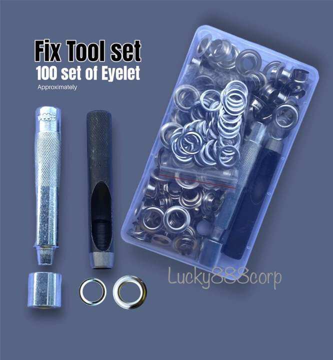 Grommet Eyelet | Tool Set | Tarpauline Tolda 12x22x7mm | Lazada PH