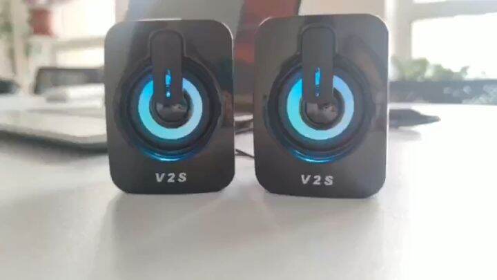 V2S S6 desktop speaker laptop cable Mini USB speaker small stereo ...