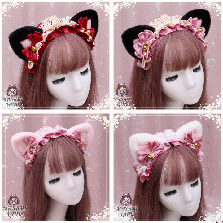 BANDO KUCING COSPLAY NEKOMIMI LOLITA MAID CAT EAR / bando kucing fur ...