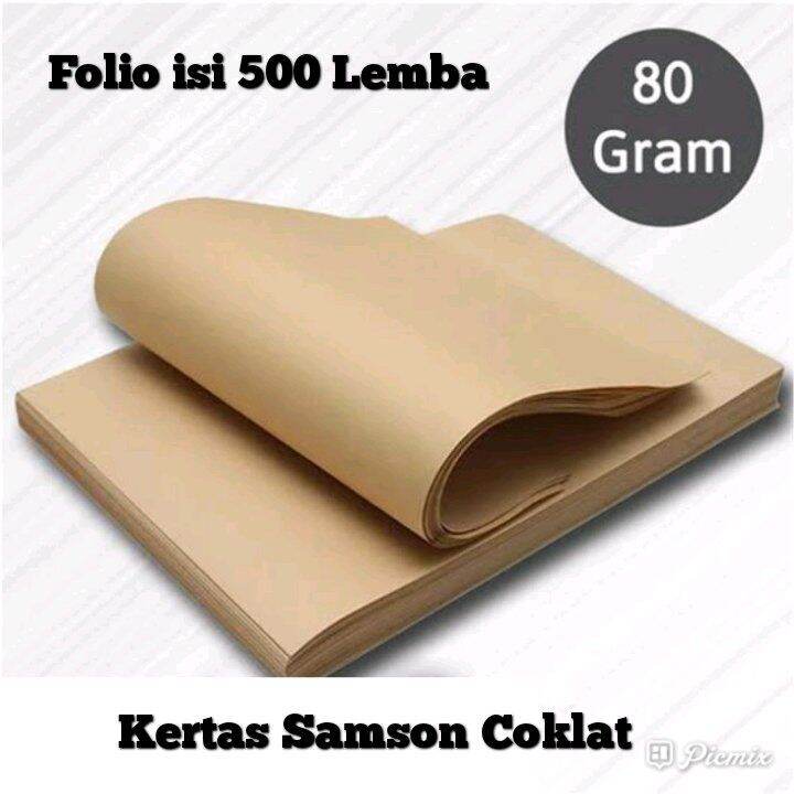 Kertas Samson kraft Coklat 80gsm F4 Folio isi 500 Lembar | Lazada Indonesia