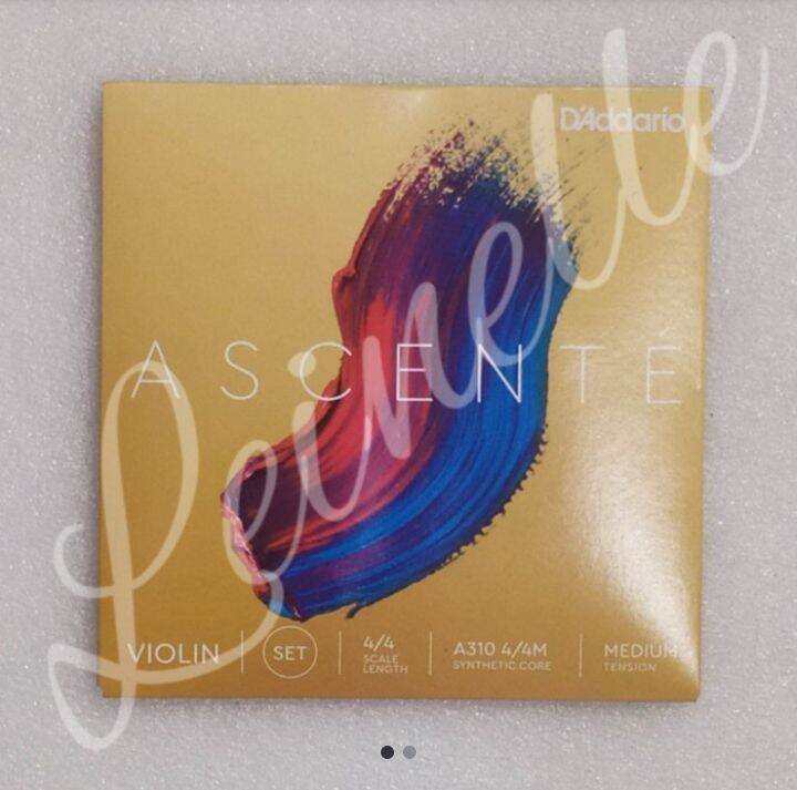 Senar Biola Ascente A310 4/4 Violin Strings by D'Addario Original Asli ...