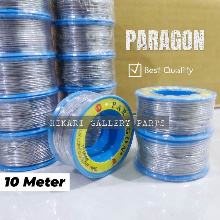 TIMAH PARAGON 10 Meter Roll Kecil 0.8mm 60/40 Alloy / Timah Tinol ...