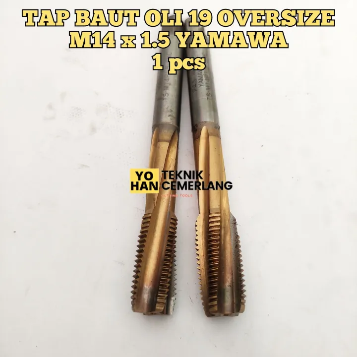Yamawa tap M14 x 1.5 handtap baut oli oversize ulir drat baut kunci 19 tap stainless harga 1 pcs ...