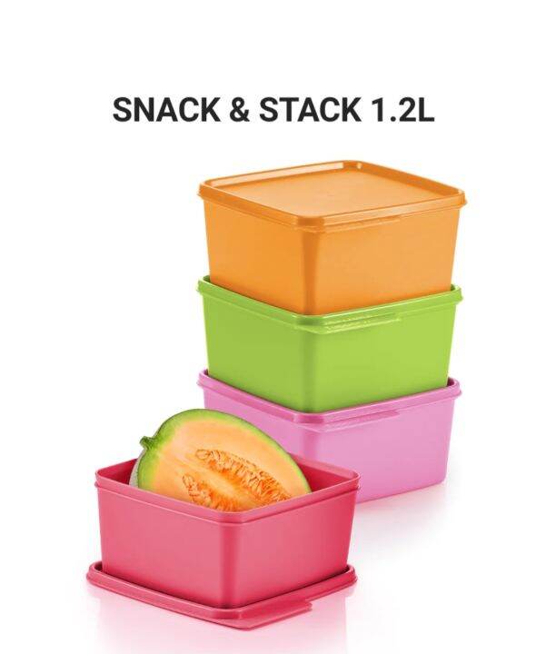 TUPPERWARE SNACK & STACK 1.2L | Lazada