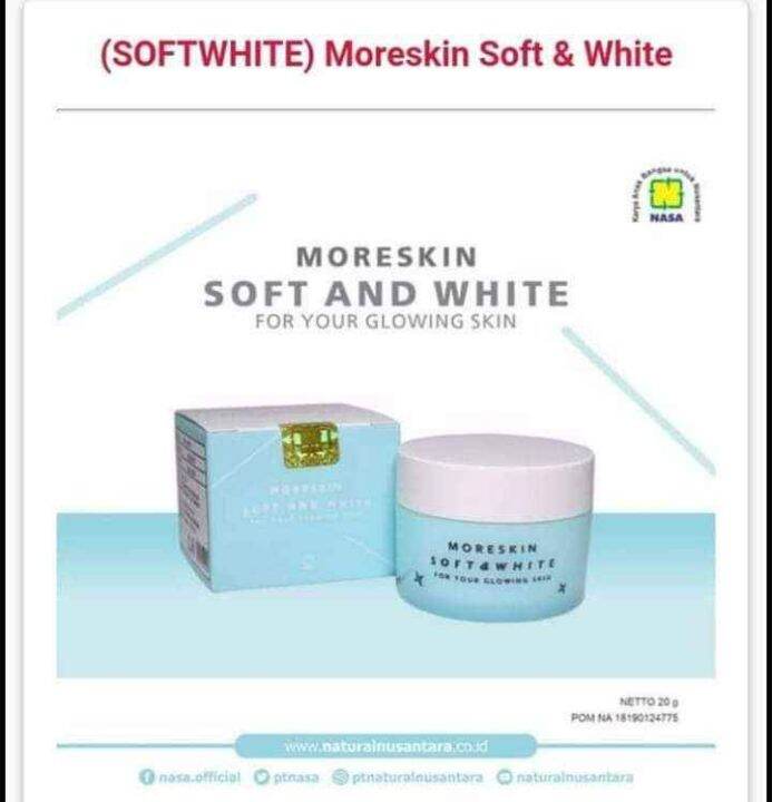MORESKIN SOFTWHITE CREAM GLOWING | Lazada