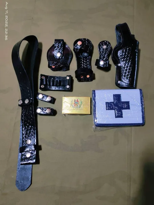 security guard belt set 9mm holster | Lazada PH