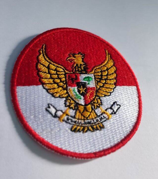 Merah Putih dan garuda patch bordir OVAL Satuan | Lazada Indonesia