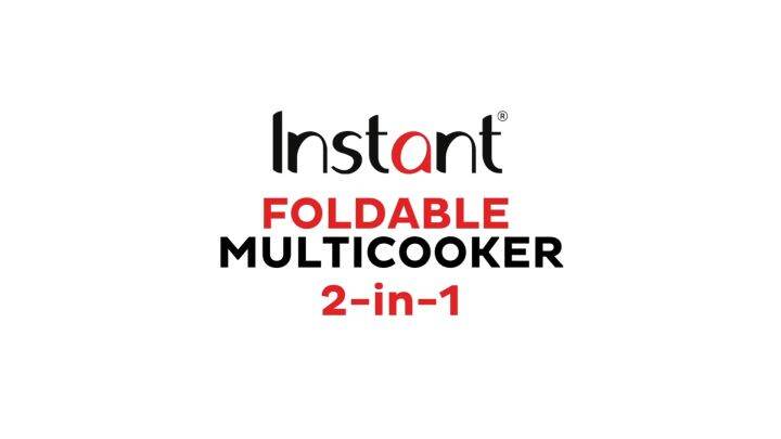 Instant Foldable Multicooker (Titanium Black) - Infrared Heat Cooker ...