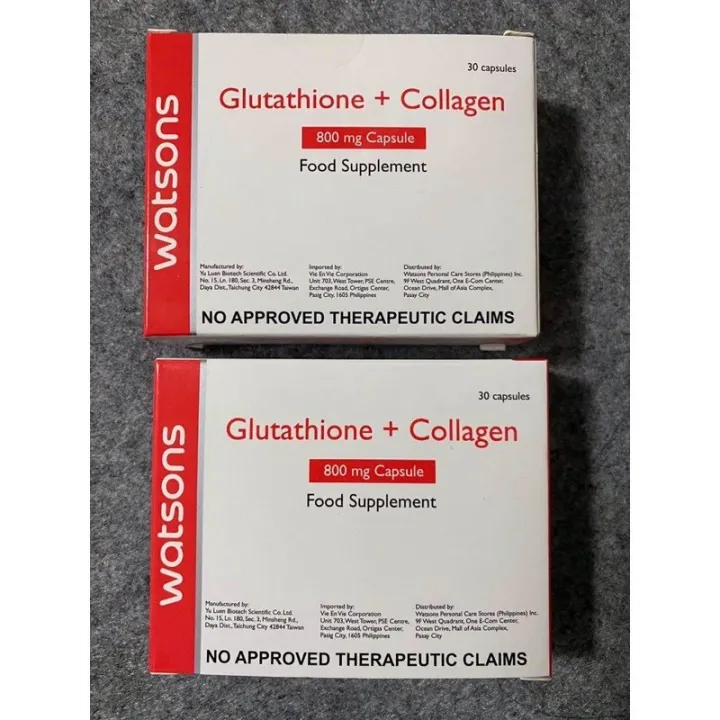 Watsons Glutathione + Collagen capsule 30 pcs/box. | Lazada PH