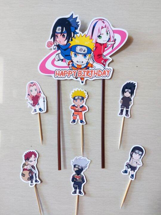 TOPPER NARUTO CHIBI / TOPPER KUE NARUTO CHIBI / CAKE TOPPER NARUTO ...
