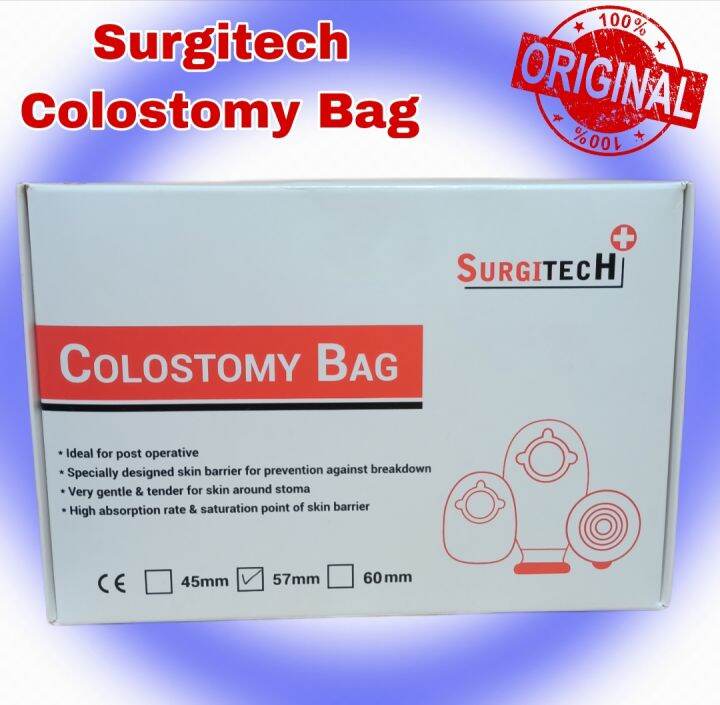 Colostomy Bag 57mm by Surgitech (1 BOX=10pcs) | Lazada PH