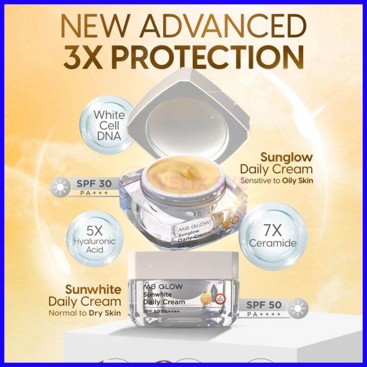 Sunscreen Ms Glow Sunwhite Sunglow Original 100% | Lazada Indonesia