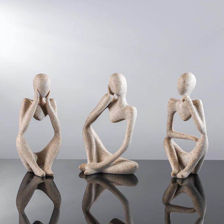 Thinker Statues and Sculptures Sandstone Resin Thinker Ornaments ...