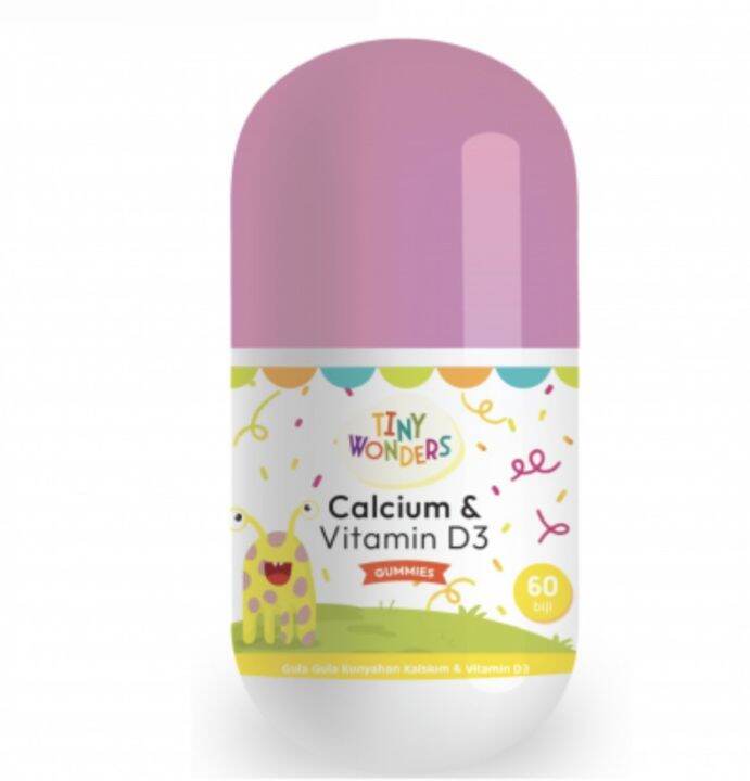 Tiny Wonders Gummy Calcium And Vitamin D3 60s Lazada