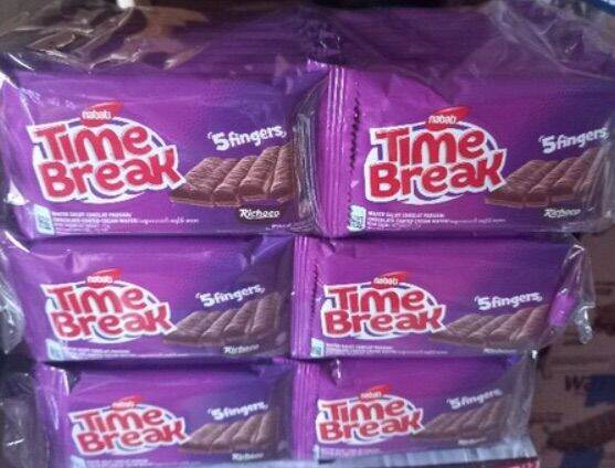 Time break nabati chocolate 5 fingers 1 pack (20pcs) | Lazada Indonesia