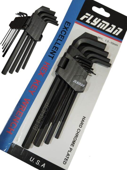 Flyman Allen wrench set 9pc. 1.5-10mm(LONG) | Lazada PH