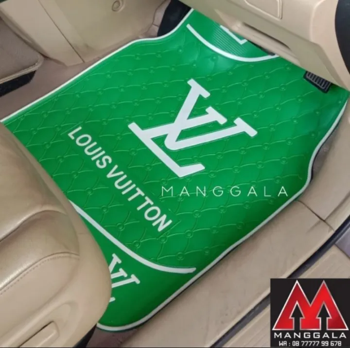 Karpet Mobil LV Hijau Logo Putih | Lazada Indonesia