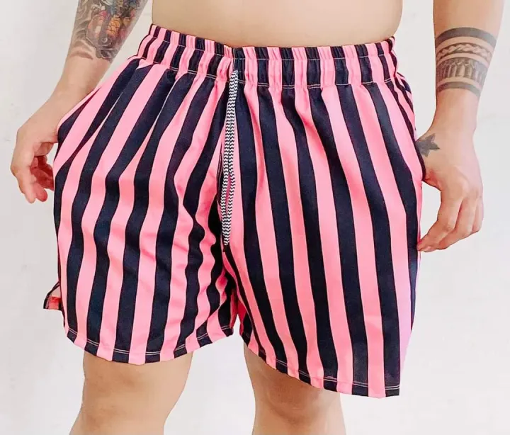 Taslan Stripe Short For Men/up to xl size/taslan fabric | Lazada PH