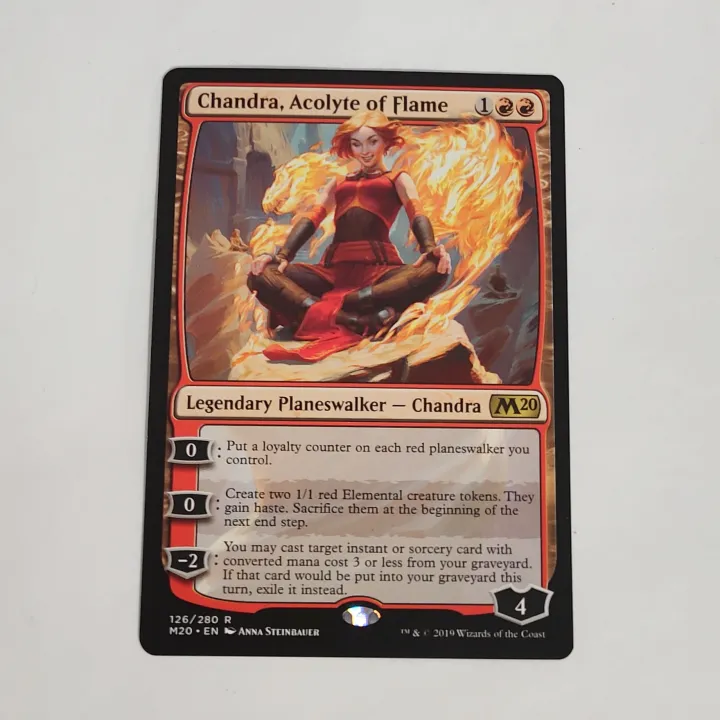 MTG Card CHANDRA, ACOLYTE OF FLAME Magic the Gathering Trading Card Game Red | Lazada PH