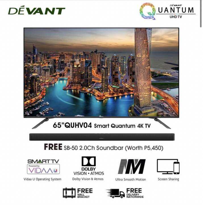 DEVANT 65QUHV04 65 inch Ultra HD (UHD) 4K Quantum Smart TV | Lazada PH