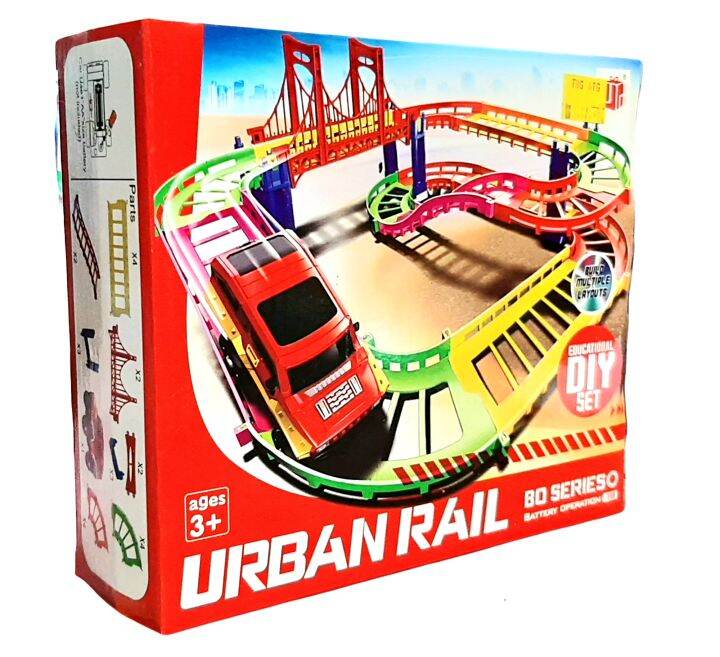 Mainan track urban rail bonus mobil baterai mainan mobilan jalan ...