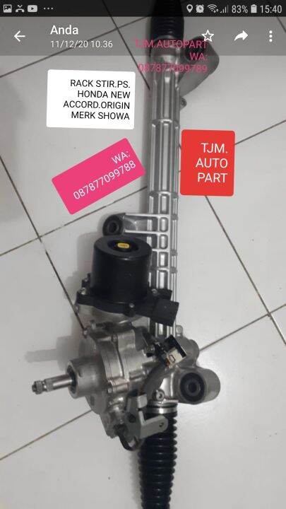 Rack Steer Atau Rack Stir Steering Elektrik Honnda NEW ACCORD.Original ...