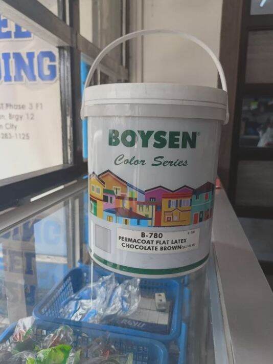 Boysen B-780 PERMCOAT Flat Latex 4liters (Chocolate Brown) | Lazada PH