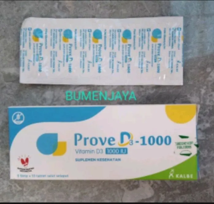 Prove D3 1000 iu vitamin D3 harga per strip isi 10 | Lazada Indonesia
