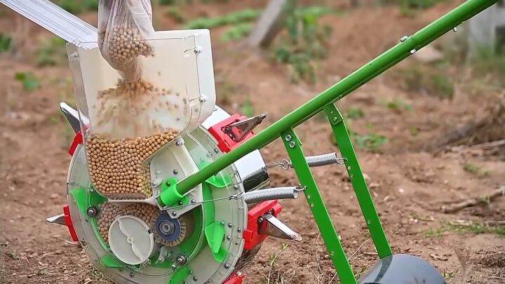 Agealter Manual Hand Push Corn Planter Seeder Husker Wheat Seeder with ...