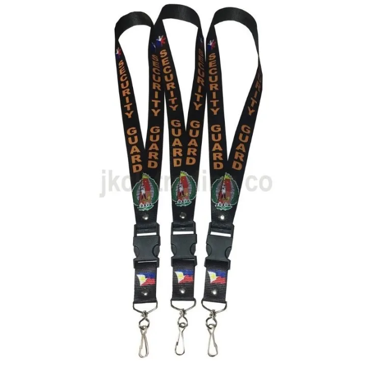 (Security Guard design)ID Lace Lanyard ID Sling with ID case holder ...