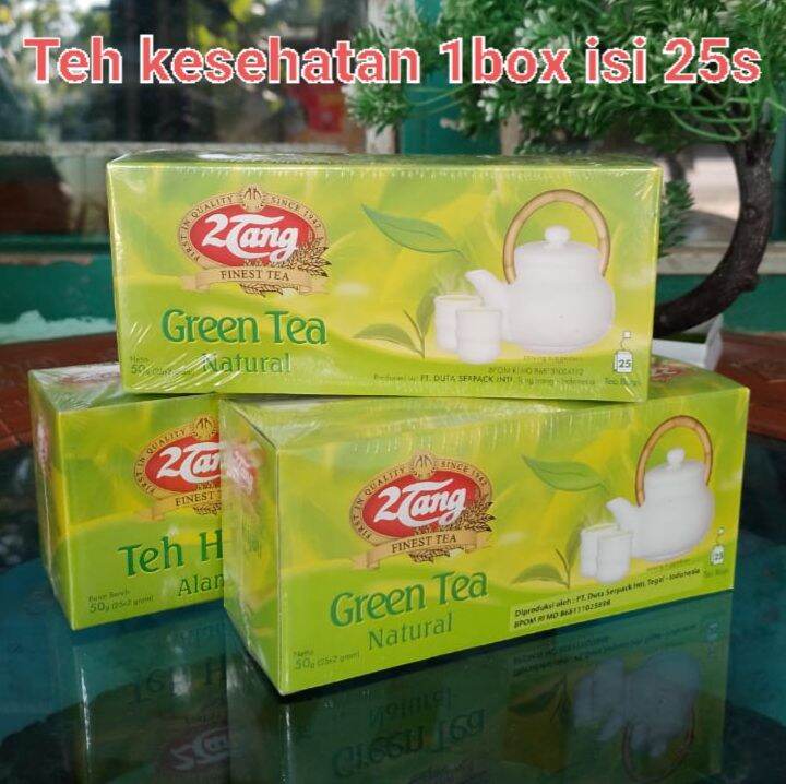 TEH 2 TANG CELUP GREEN TEA 1 BOX TEH HIJAU CELUP 2 TANG TEH KESEHATAN ...
