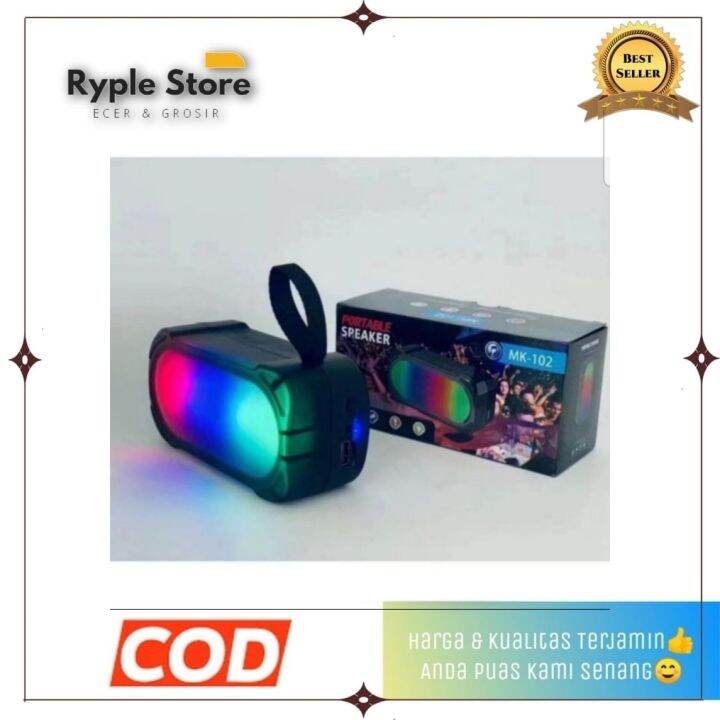 Speaker bluetooth MK102 RGB LED Wireless | Lazada Indonesia