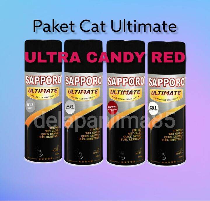 Paket Ultimate UCT01 Ultra Candy Red/paket cat semprot | Lazada Indonesia