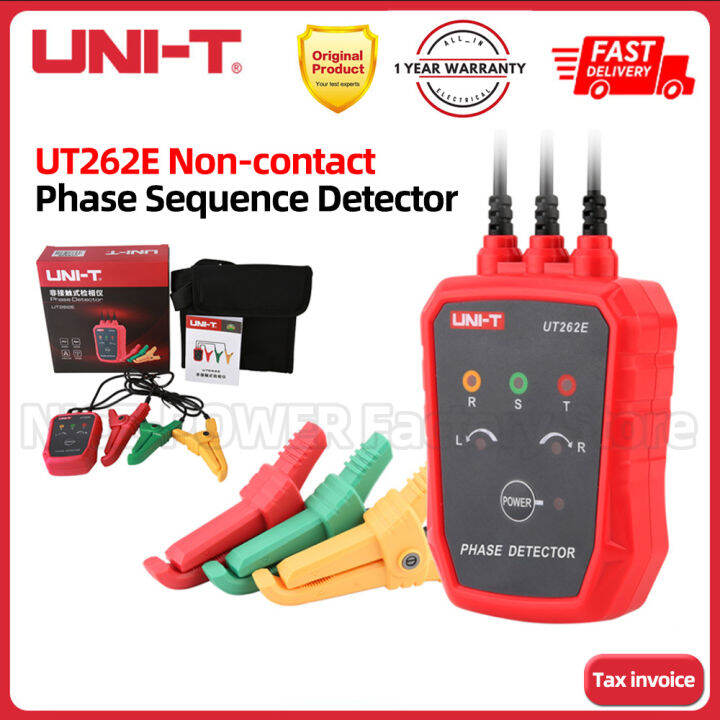 UNI-T Non-Contact Phase Rotation Tester Phase Detector UT262E 3 ...