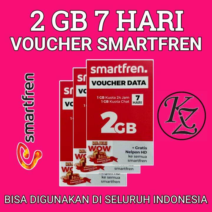 Voucher Smartfren 2 gb 7 hari Nasional | Lazada Indonesia