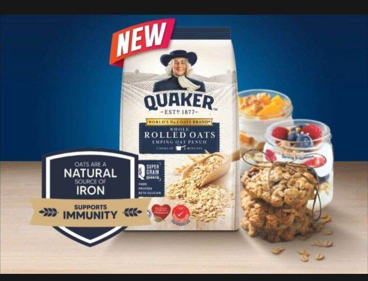 (EasyGoLuckyTrading) Quaker Whole Rolled Oats 800g | Lazada