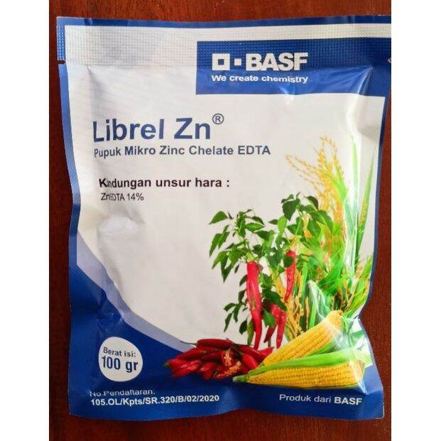pupuk mikro LIBREL ZN zicn chelade EDTA 100 gram | Lazada Indonesia
