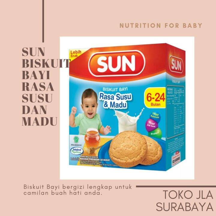 SUN Biskuit Bayi Rasa Susu dan Madu 75gr | Lazada Indonesia