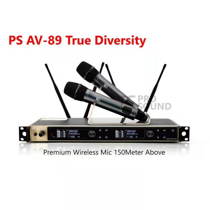 Ps Av-89 True Diversity Wireless Microphone | Lazada