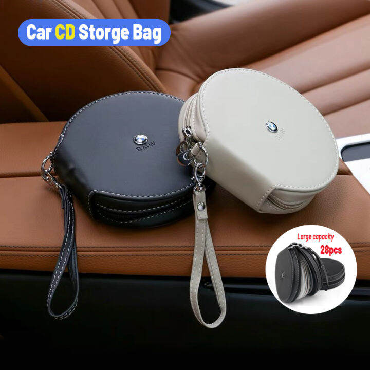 เคสดิสก์กระเป๋าเก็บของคุณภาพสูงซีดีรถมีซิปกระเป๋ารถบ้าน CD DVD VCD ...