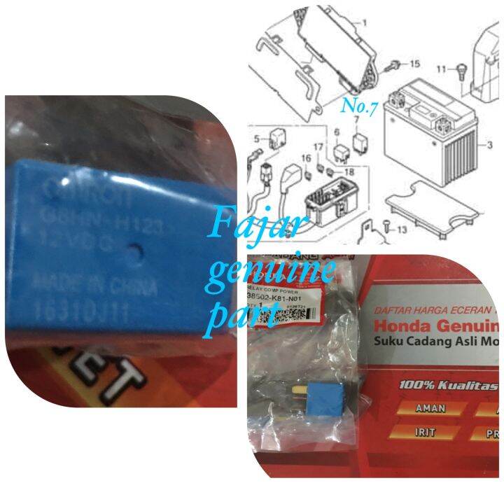 Relay comp power riley power kaki 4 beat esp - genio 38502K81N01 AHM ...