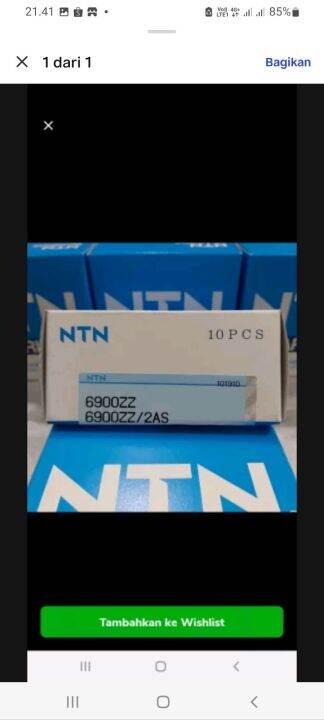 Ball bearing 6900 ZZ NTN ORIGINAL | Lazada Indonesia