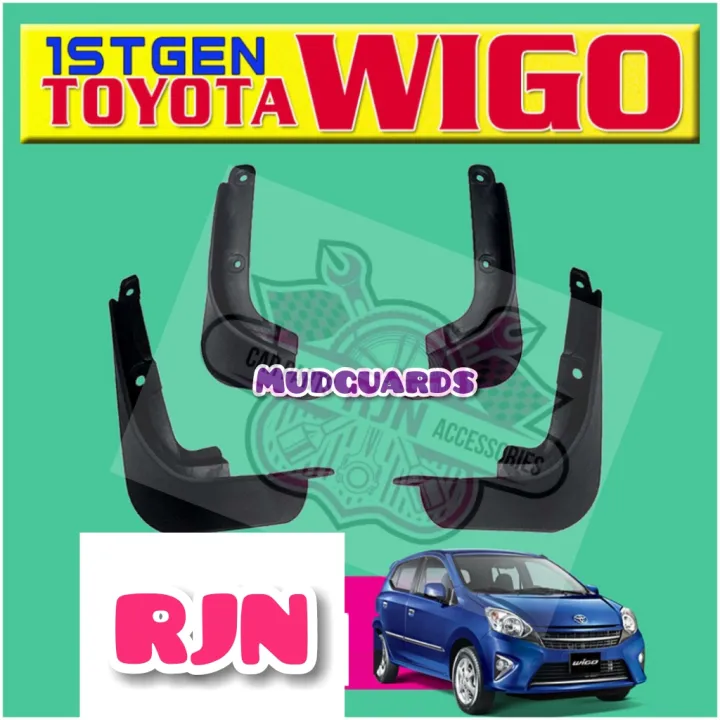 Mudguard for Toyota Wigo 2014 2015 2016 2017 ( Gen 1 ) | Lazada PH